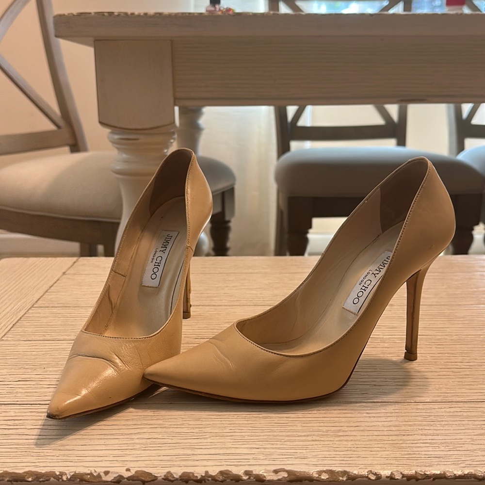 Jimmy Choo London Romy 100 Leather Pump - Gem